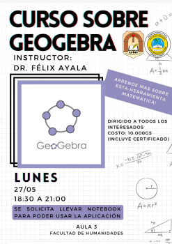 Proyecto de Extensión: Curso sobre GeoGebra - Facultad de Humanidades, Ciencias Sociales y ...
